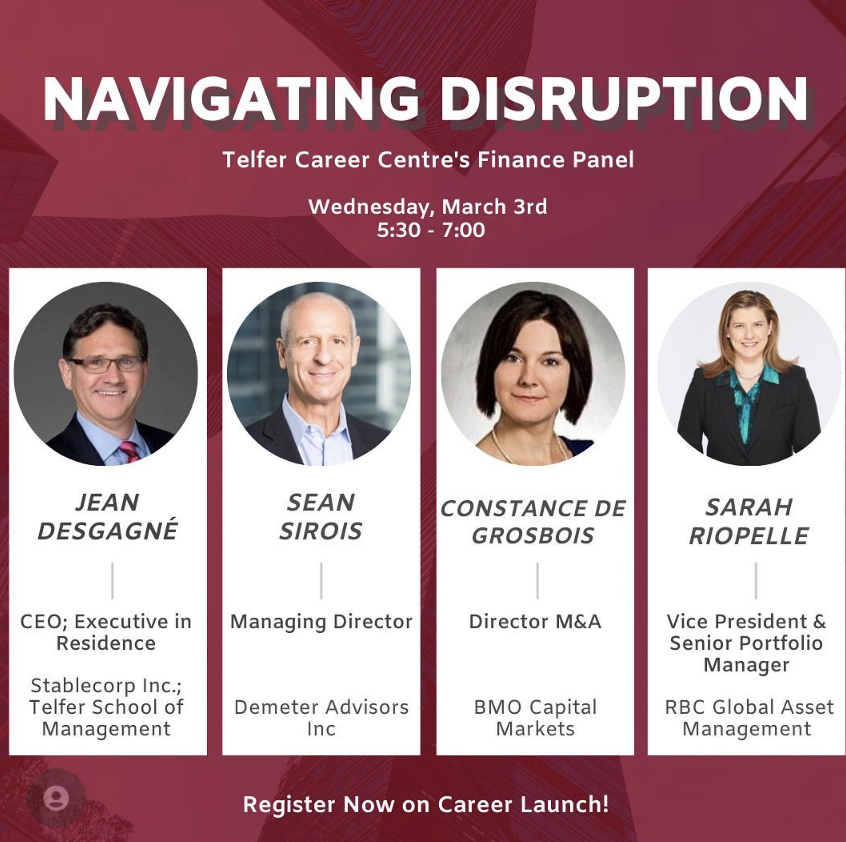 Navigating disruption - Events - Telfer School of Management